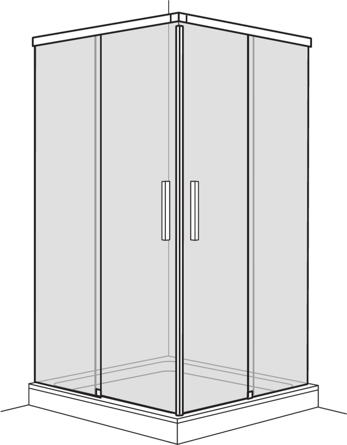 Eckeinstieg Alterna liva Silbereloxiert Echtglas klar CareTec Pro - im Online Katalog verfügbar ...